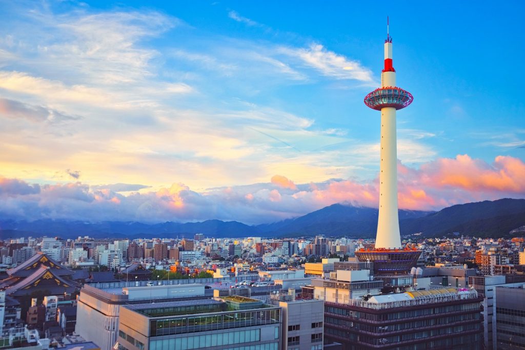 Aerial,View,With,Kyoto,Tower,At,Different,Timing,In,Japan | デジタル行政